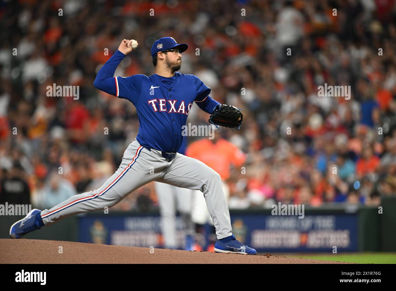 Texas Rangers pitcher Dane Dunning (33) in the bottom of the first ...