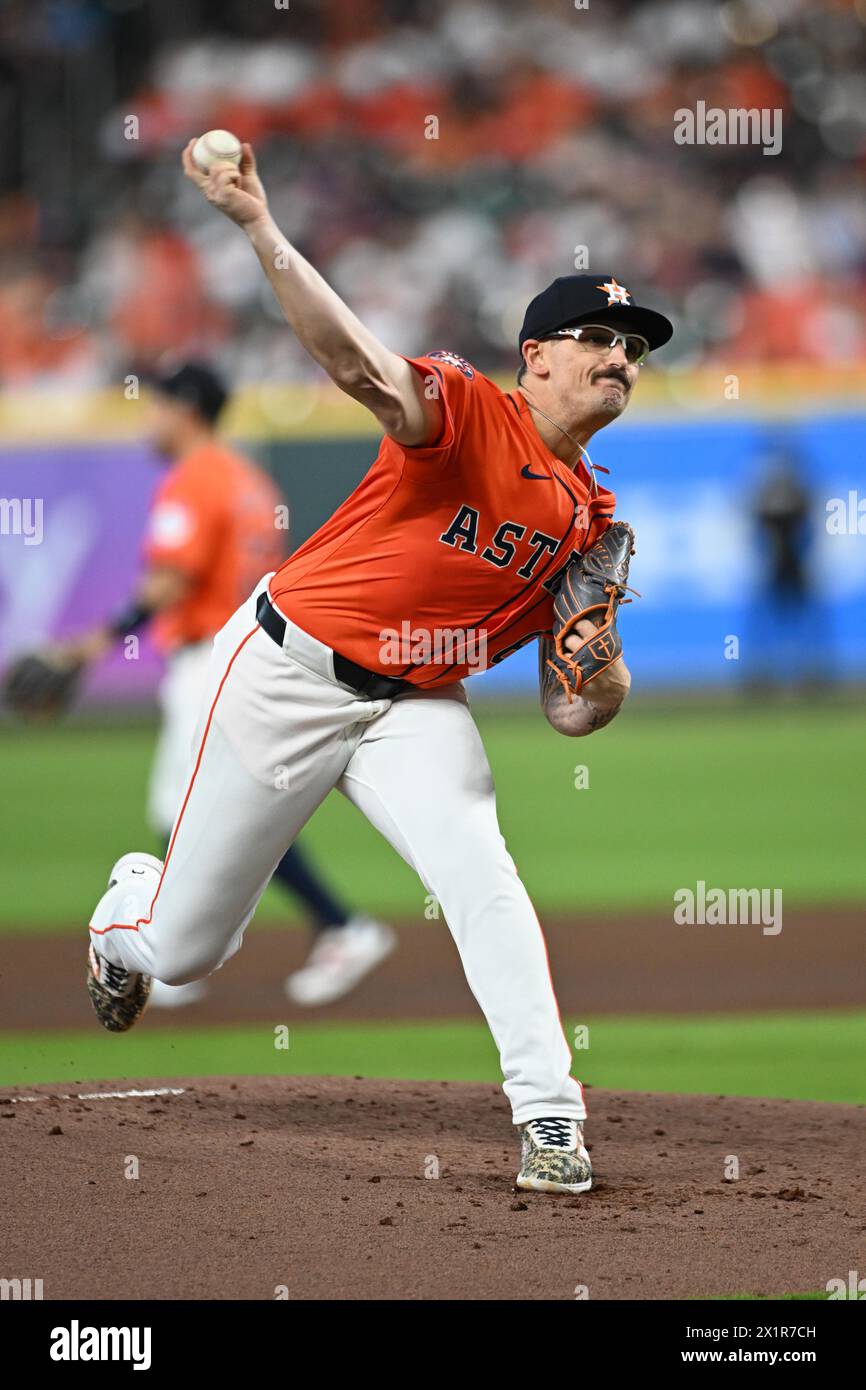 Houston Astros pitcher J.P. France (68) in the top of the second inning ...