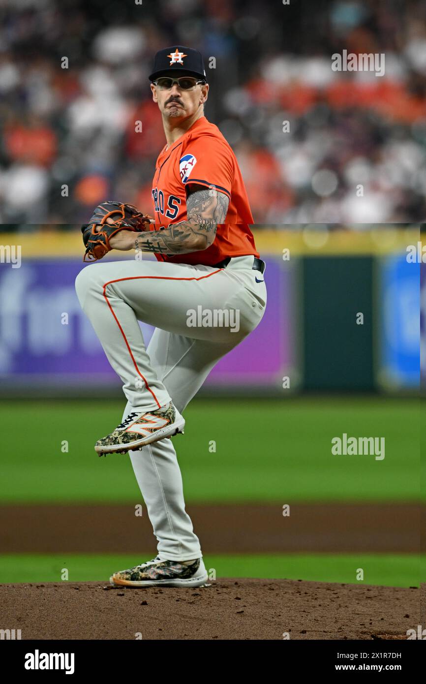 Houston Astros pitcher J.P. France (68) during the MLB baseball game ...