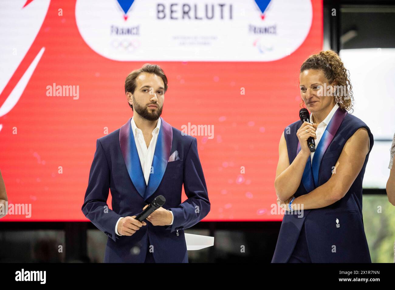 Paris, France. 17th Apr, 2024. Romain Cannone, Melina Robert-Michon ...