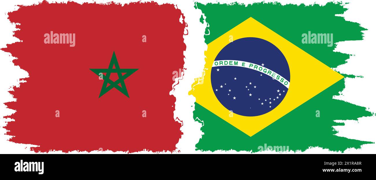 Brazil morocco flag Stock Vector Images - Alamy