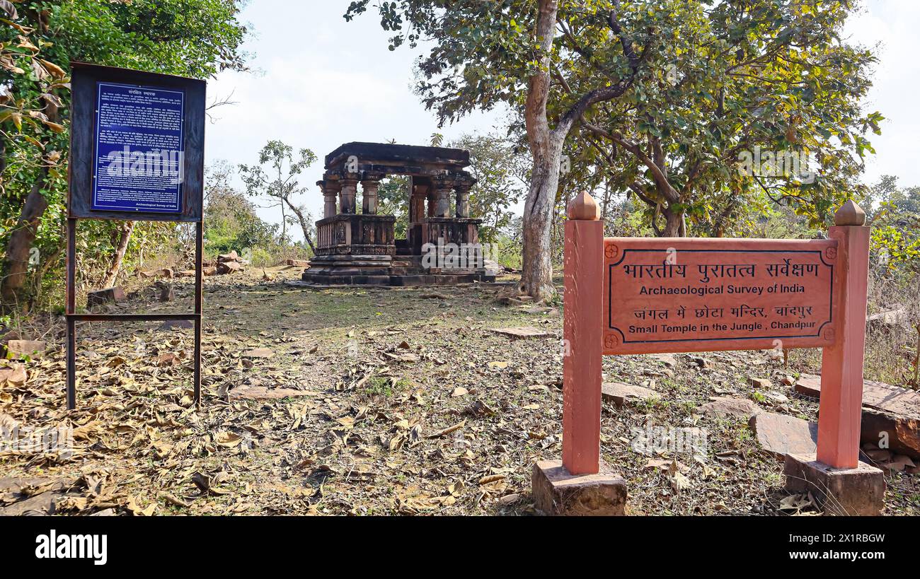 Small Jain Temple in the Forest of Chandpur group of temples, Chandpur ...
