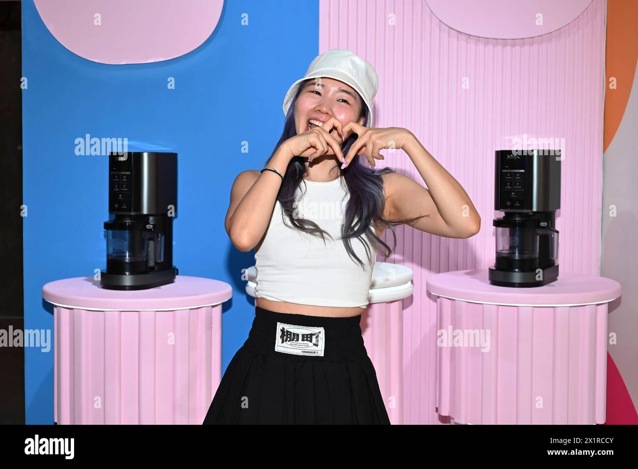 Mexico City, Mexico. 17th Apr, 2024. Sujin Kim, known as 'Chinguamiga ...