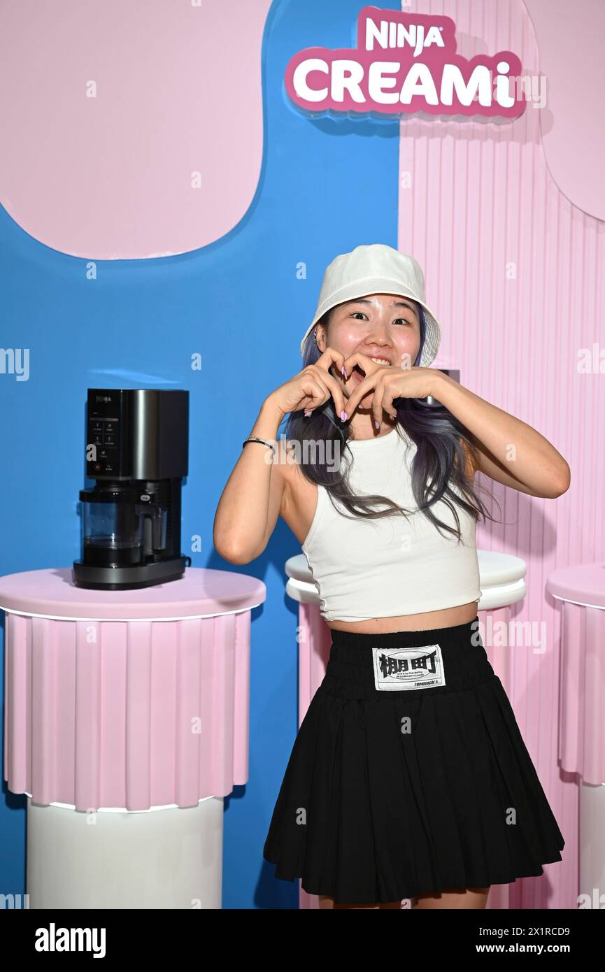 Mexico City, Mexico. 17th Apr, 2024. Sujin Kim, known as 'Chinguamiga ...