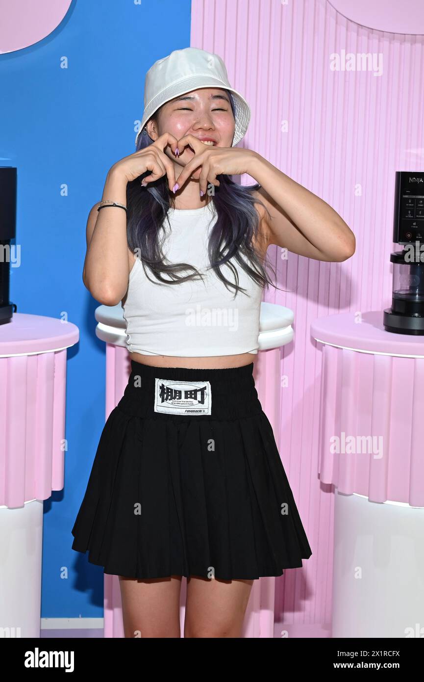 Mexico City, Mexico. 17th Apr, 2024. Sujin Kim, known as 'Chinguamiga ...