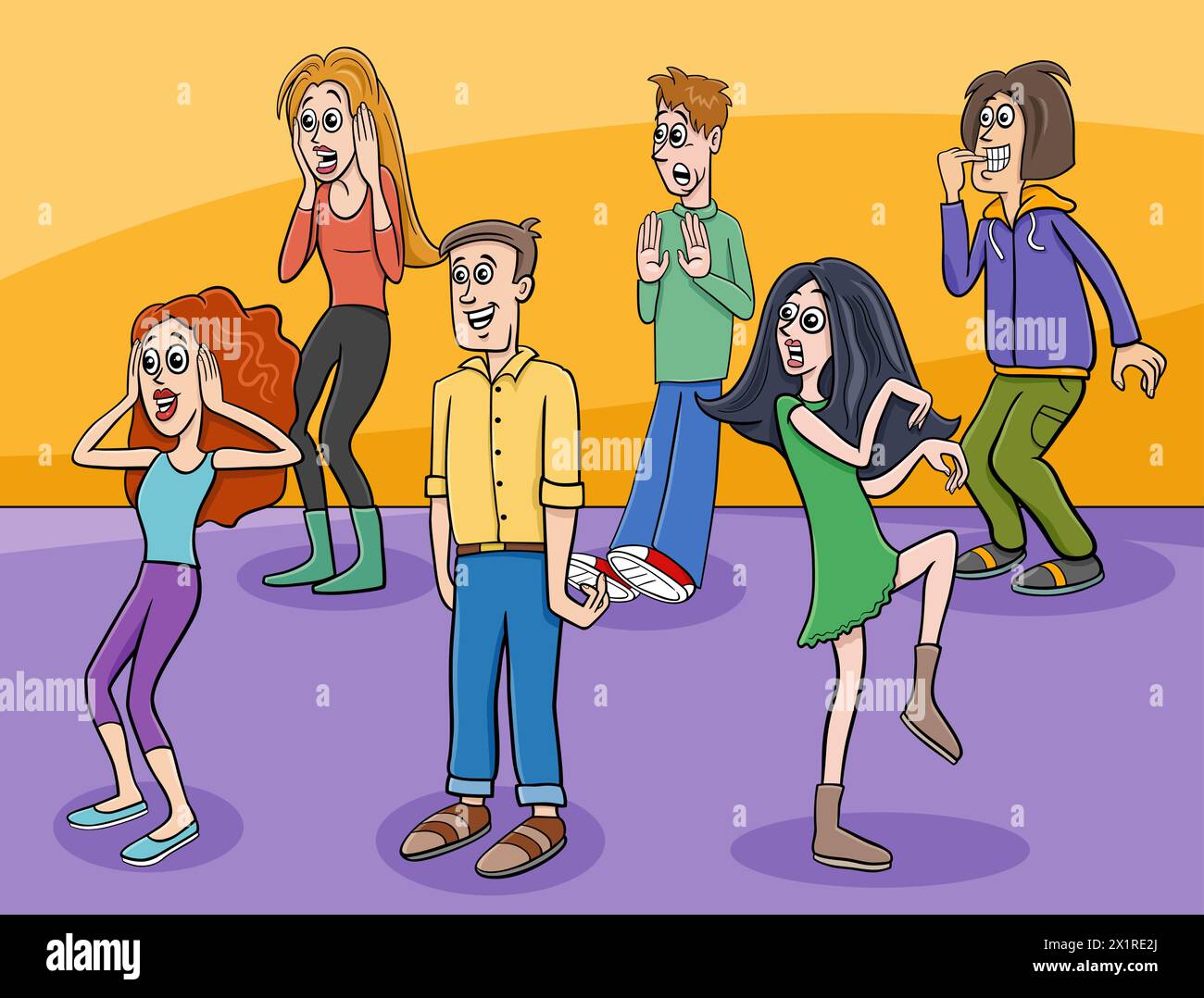 Cartoon surprised expression hi-res stock photography and images - Alamy