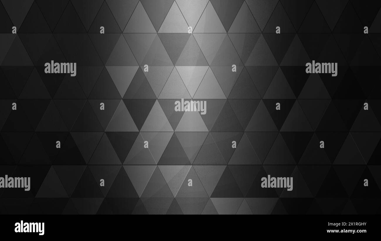 Closeup view of the black triangle pattern for texture background Stock ...