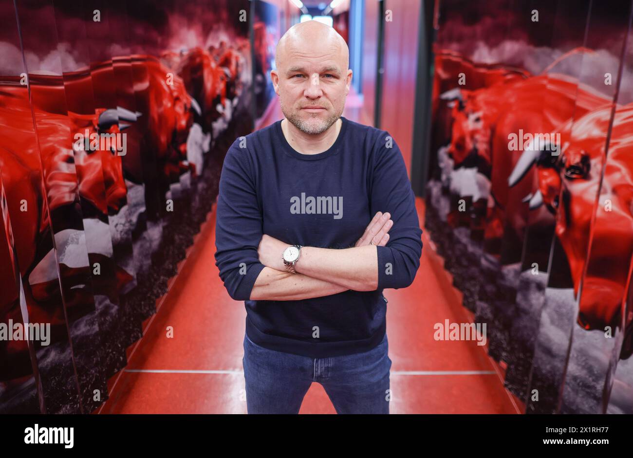 Leipzig, Germany. 12th Apr, 2024. Rouven Schröder, sports director of ...