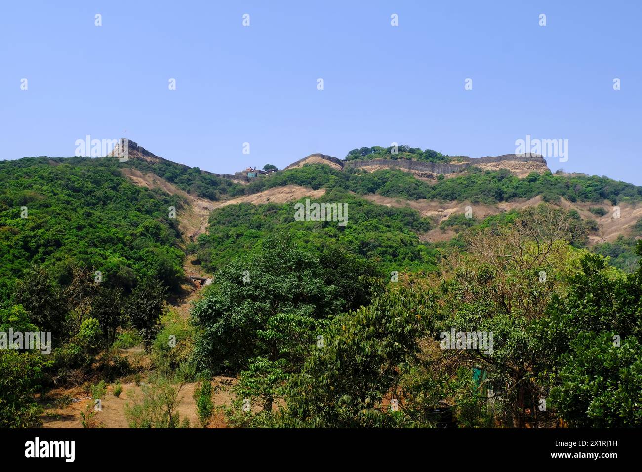 Pratapgad, Maharashtra, India - March 24, 2024 : View of Shivaji's ...