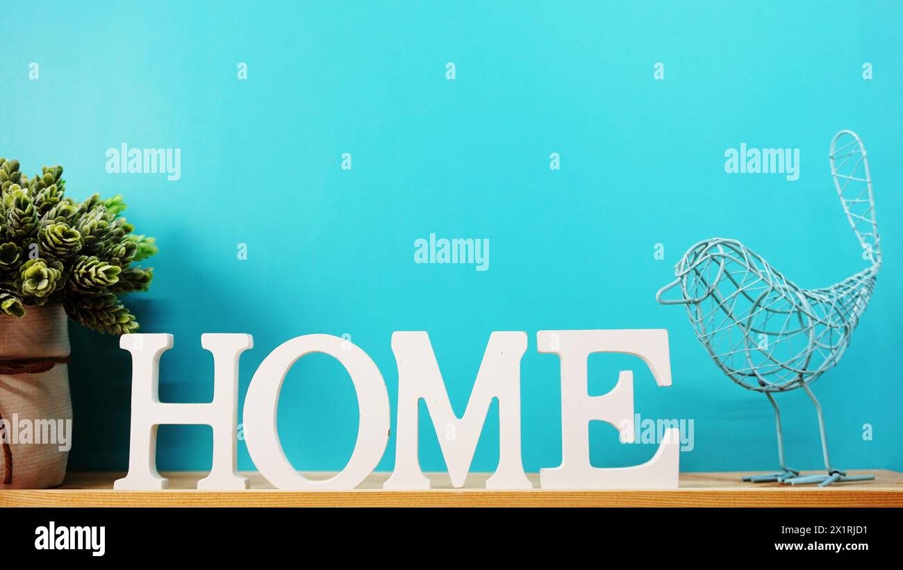 home alphabet letter with space background Stock Photo - Alamy