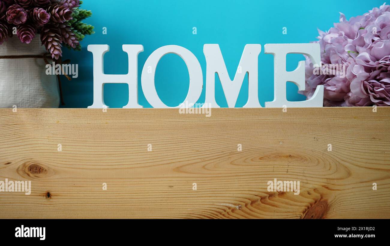 home alphabet letter with space background Stock Photo - Alamy