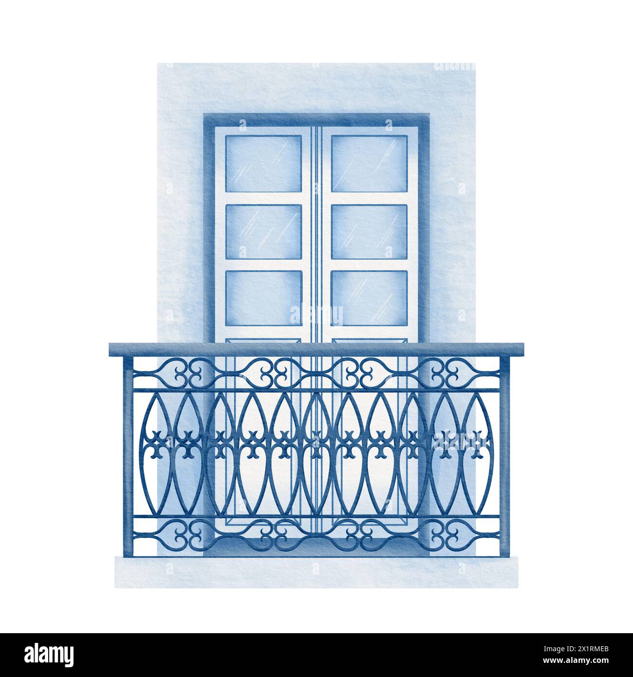 Old balcony in ancient Cut Out Stock Images & Pictures - Alamy