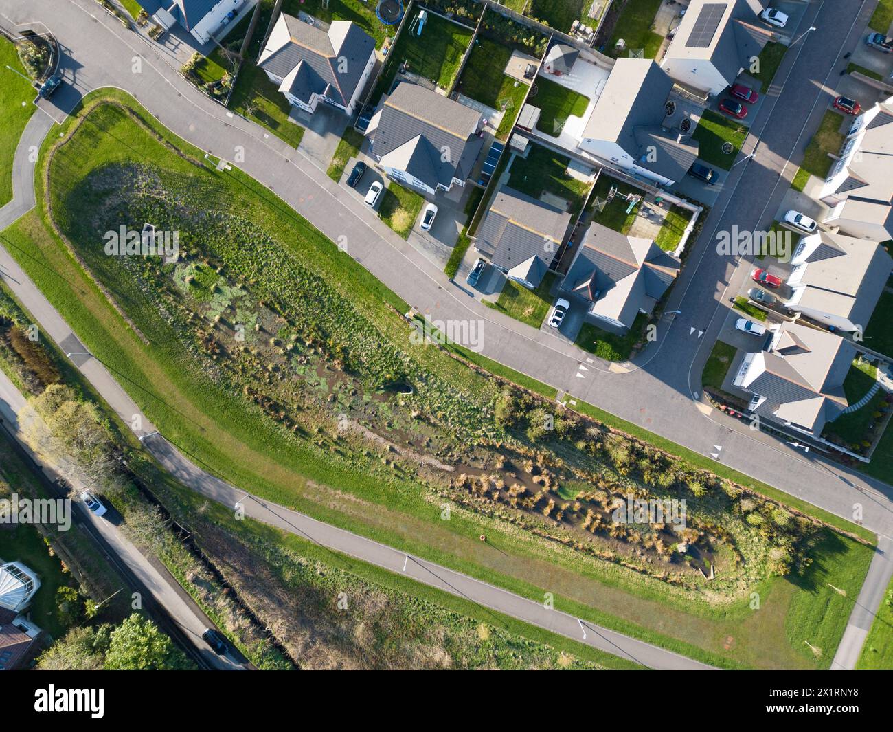 Sustainable urban drainage scheme, Suds to prevent flash flooding ...