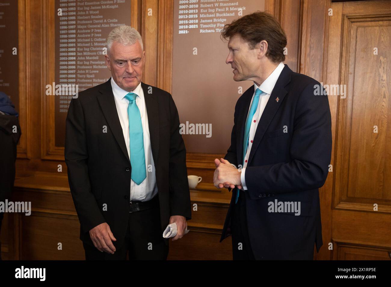 London, UK. 08th Apr, 2024. Leader of Reform UK Richard Tice and MP for ...