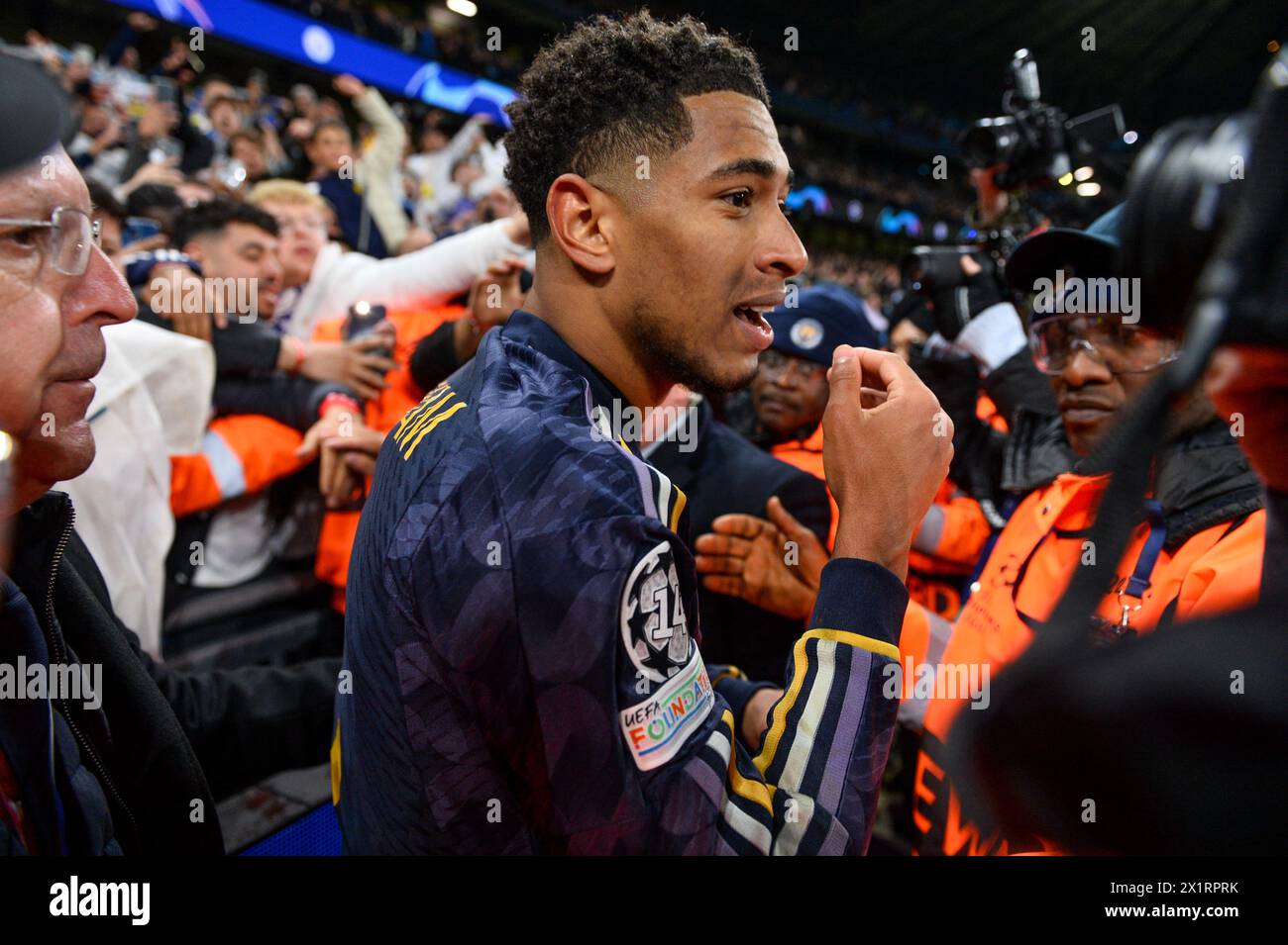 Manchester, UK. 17th Apr, 2024. Jude Bellingham of Real Madrid ...