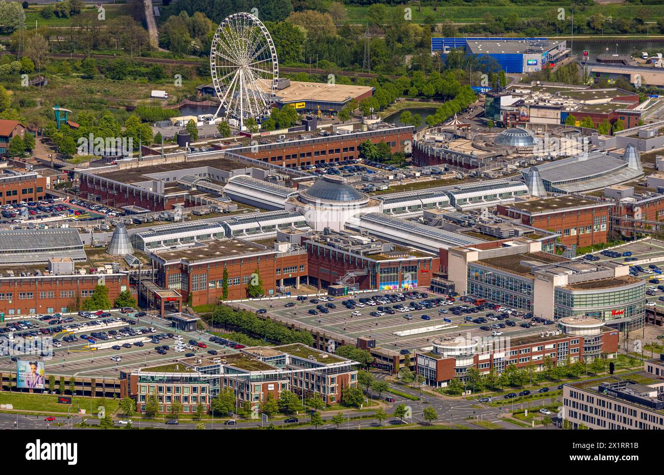 Luftbild, Westfield Centro Einkaufszentrum mit Riesenrad, Borbeck ...