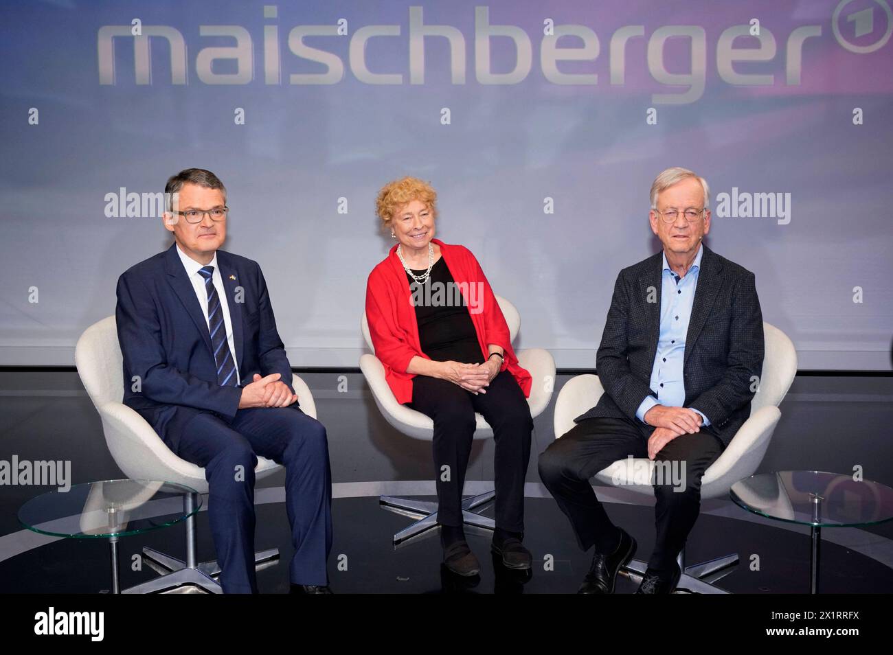 Roderich Kiesewetter, Gesine Schwan und Heinrich von Pierer in der ARD ...