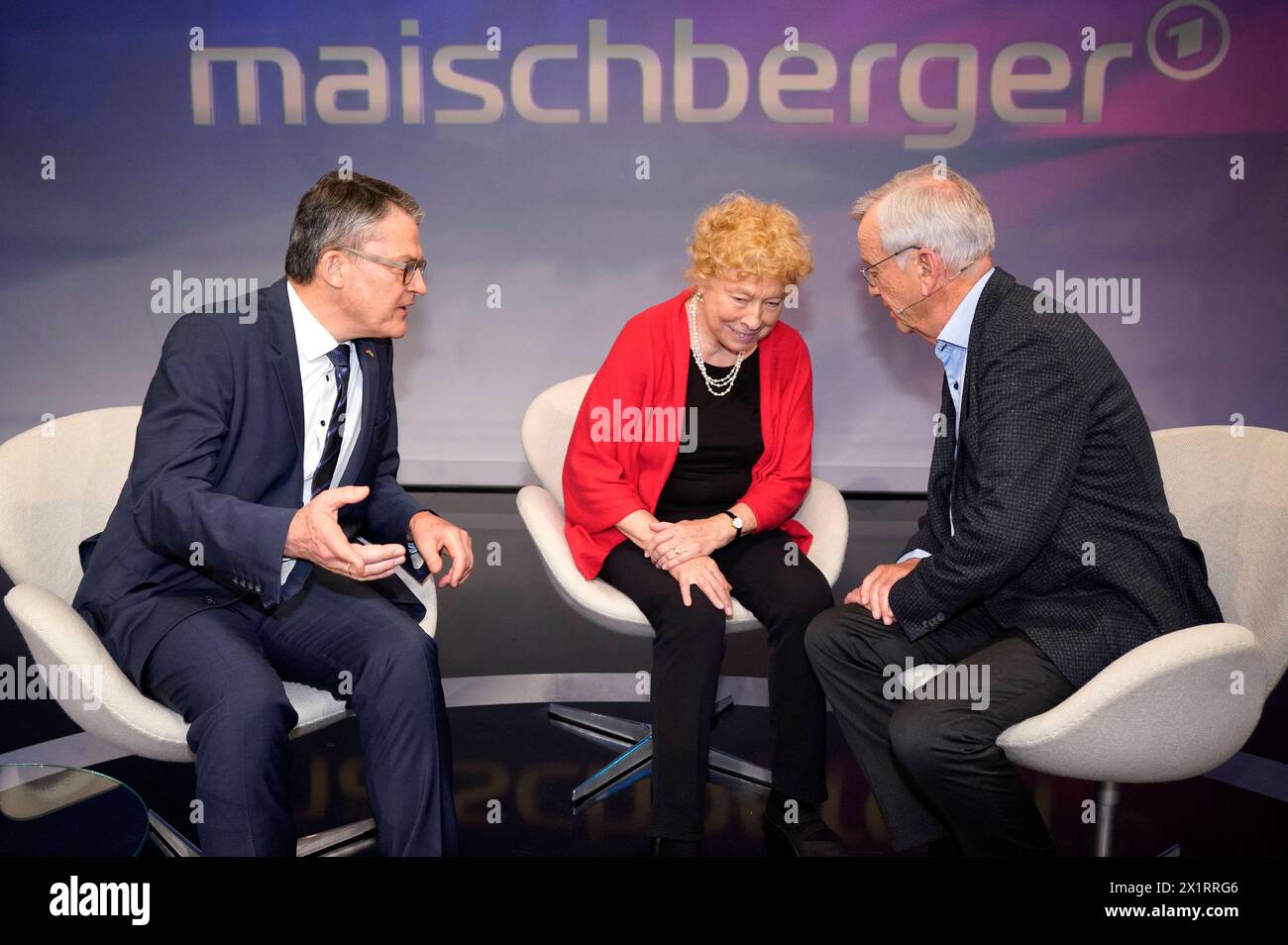 Roderich Kiesewetter, Gesine Schwan und Heinrich von Pierer in der ARD ...