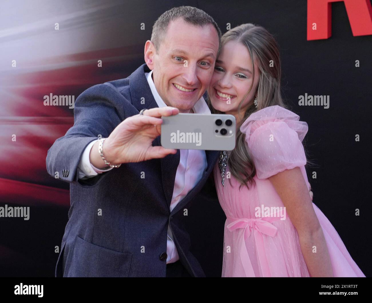 Los Angeles, USA. 17th Apr, 2024. (L-R) William Sherak and Alisha Weir ...