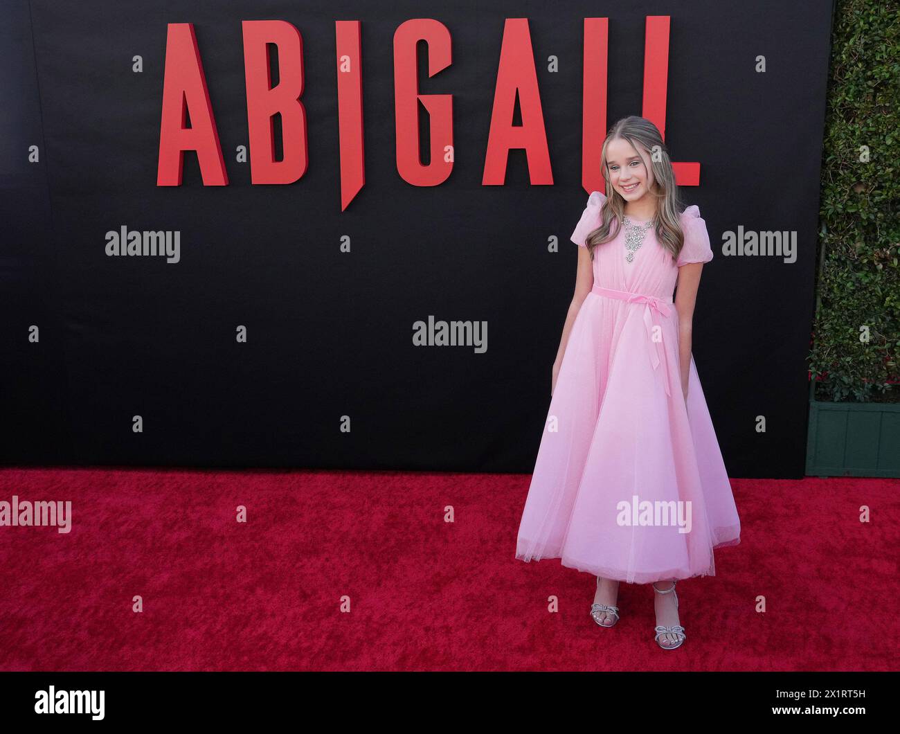 Los Angeles, USA. 17th Apr, 2024. Alisha Weir arrives at the Universal ...