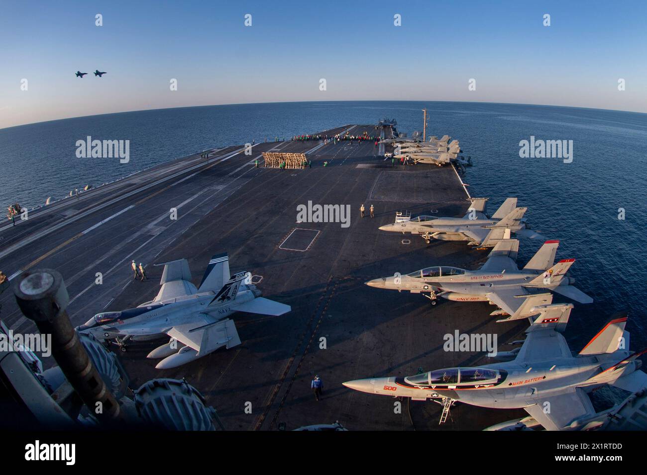 240415-N-TY639-1767 ATLANTIC OCEAN (Apr. 15, 2024) Sailors conduct ...