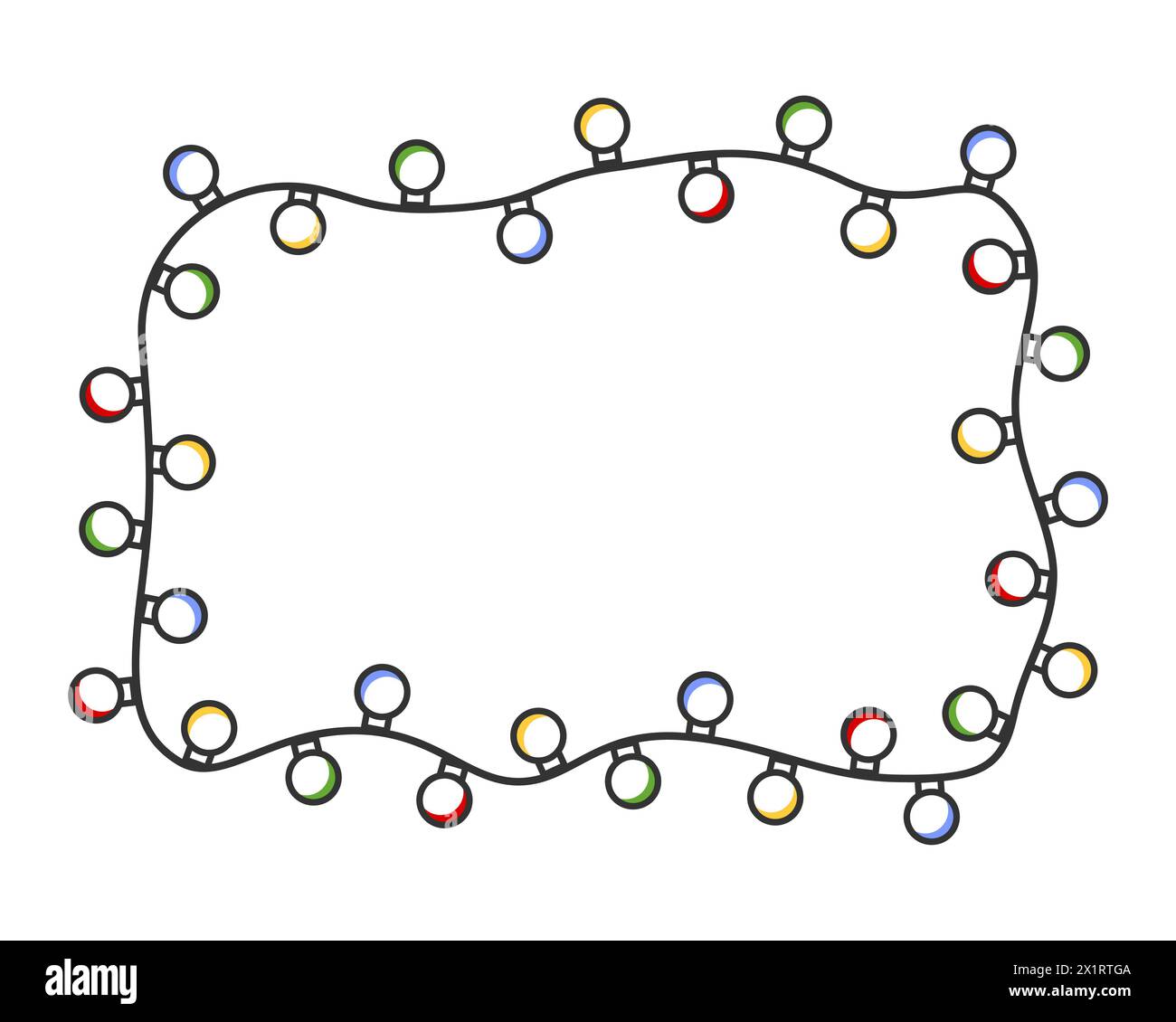 Light bulb garland silhouette hi-res stock photography and images - Alamy