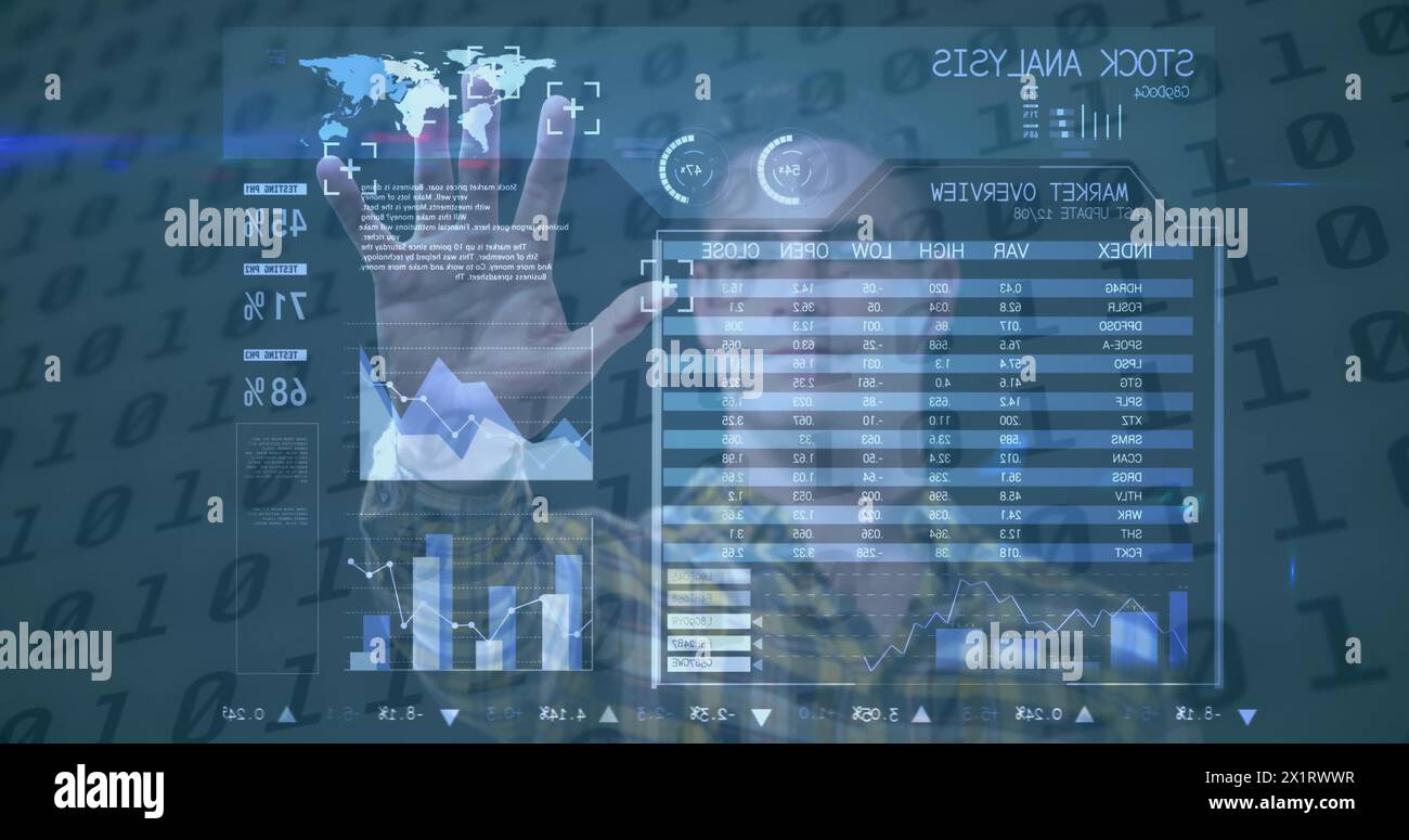 Animation digital interface displaying graphs hi-res stock photography and images - Alamy