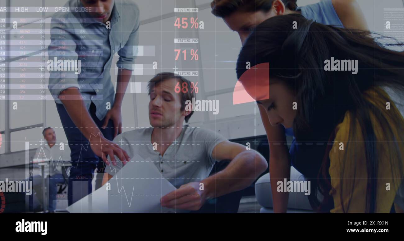 Report with visible graphs hi-res stock photography and images - Alamy