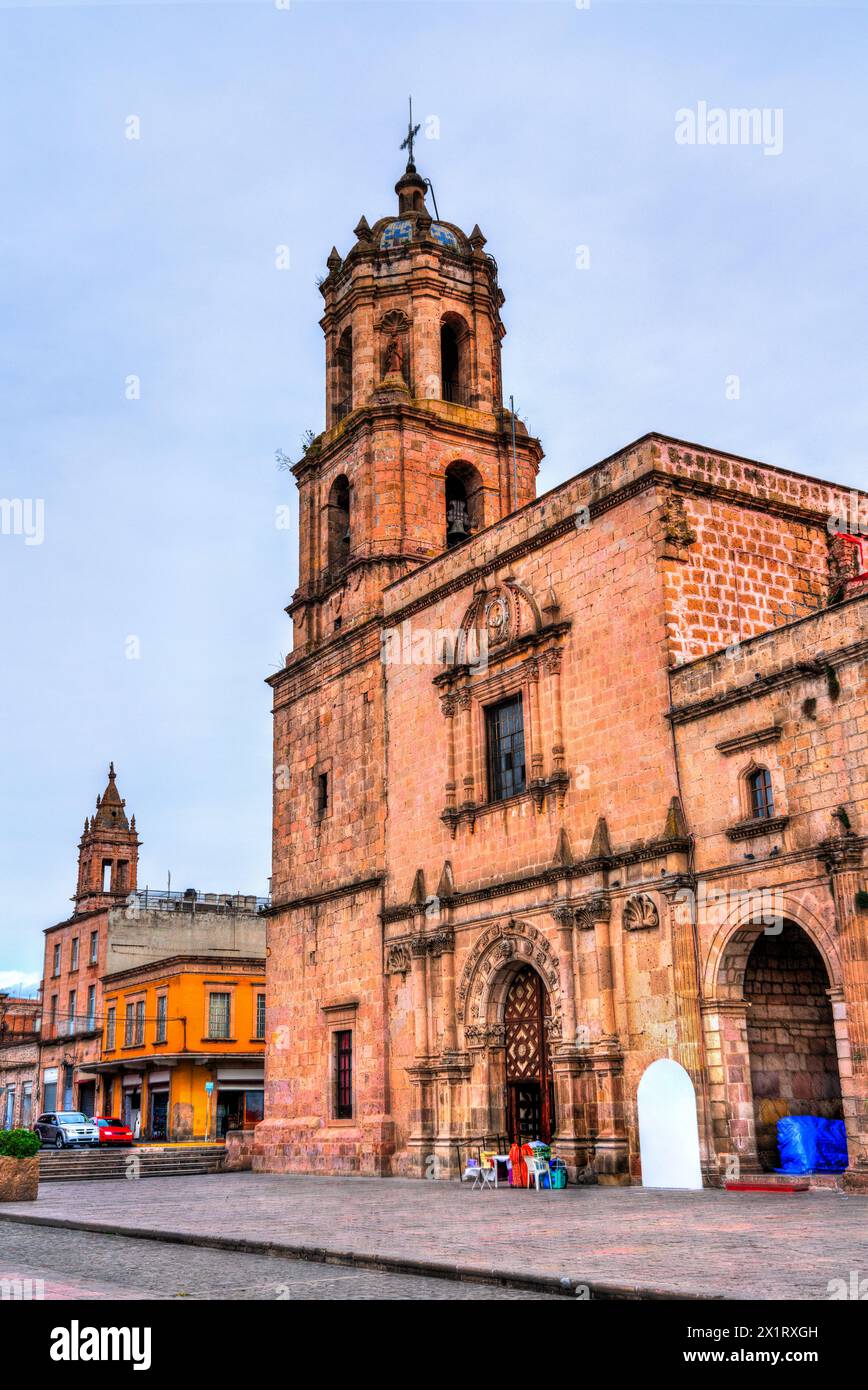 Temple of Saint Francis of Assisi in Morelia - Michoacan, Mexico Stock ...