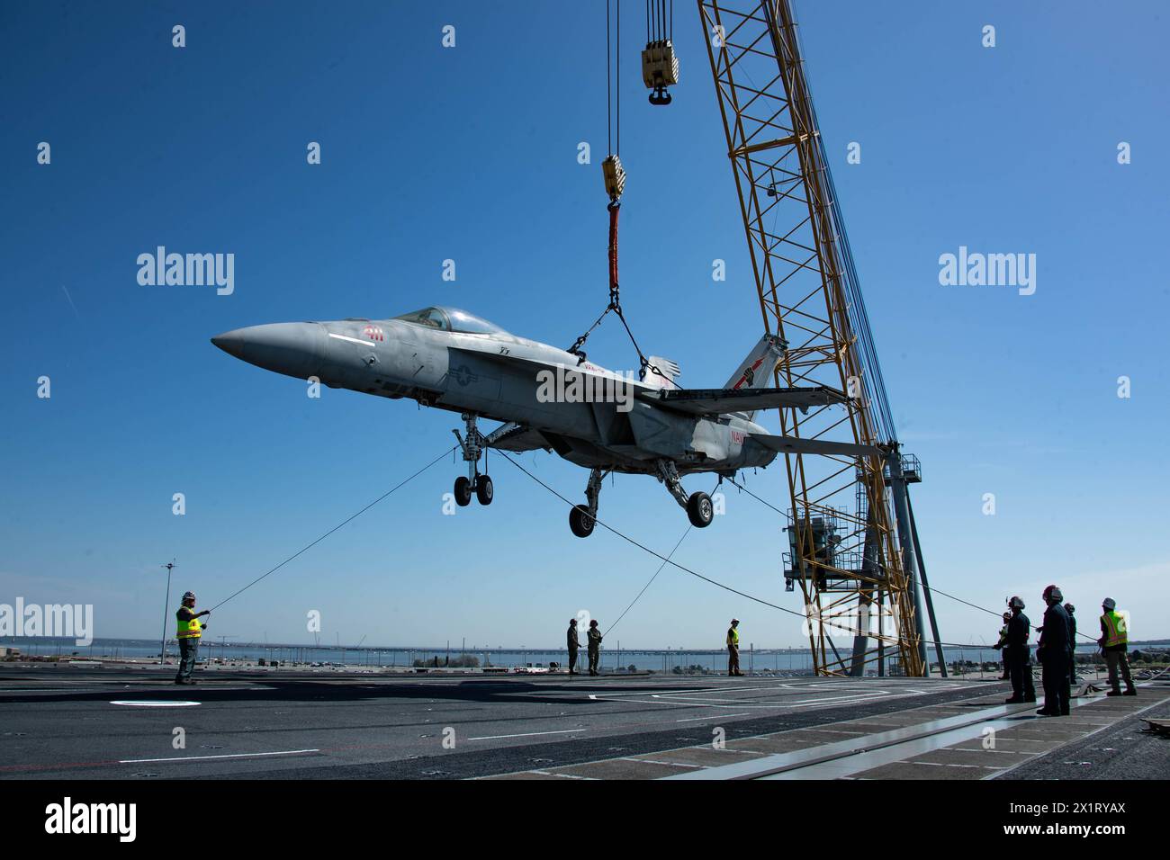 NORFOLK, Va. (April 15, 2024) Sailors aboard the world's largest aircraft carrier, USS Gerald R ...