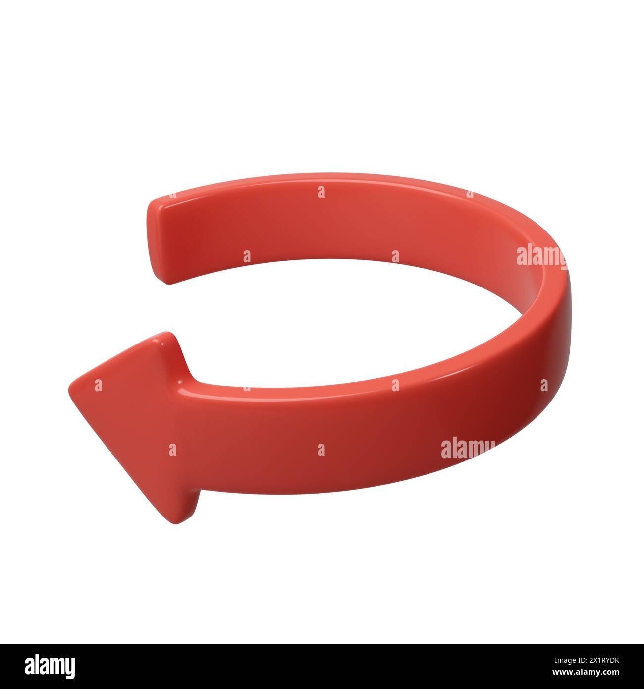 Red 3d circle arrow direction. Arrow sign or icon for web button and ...