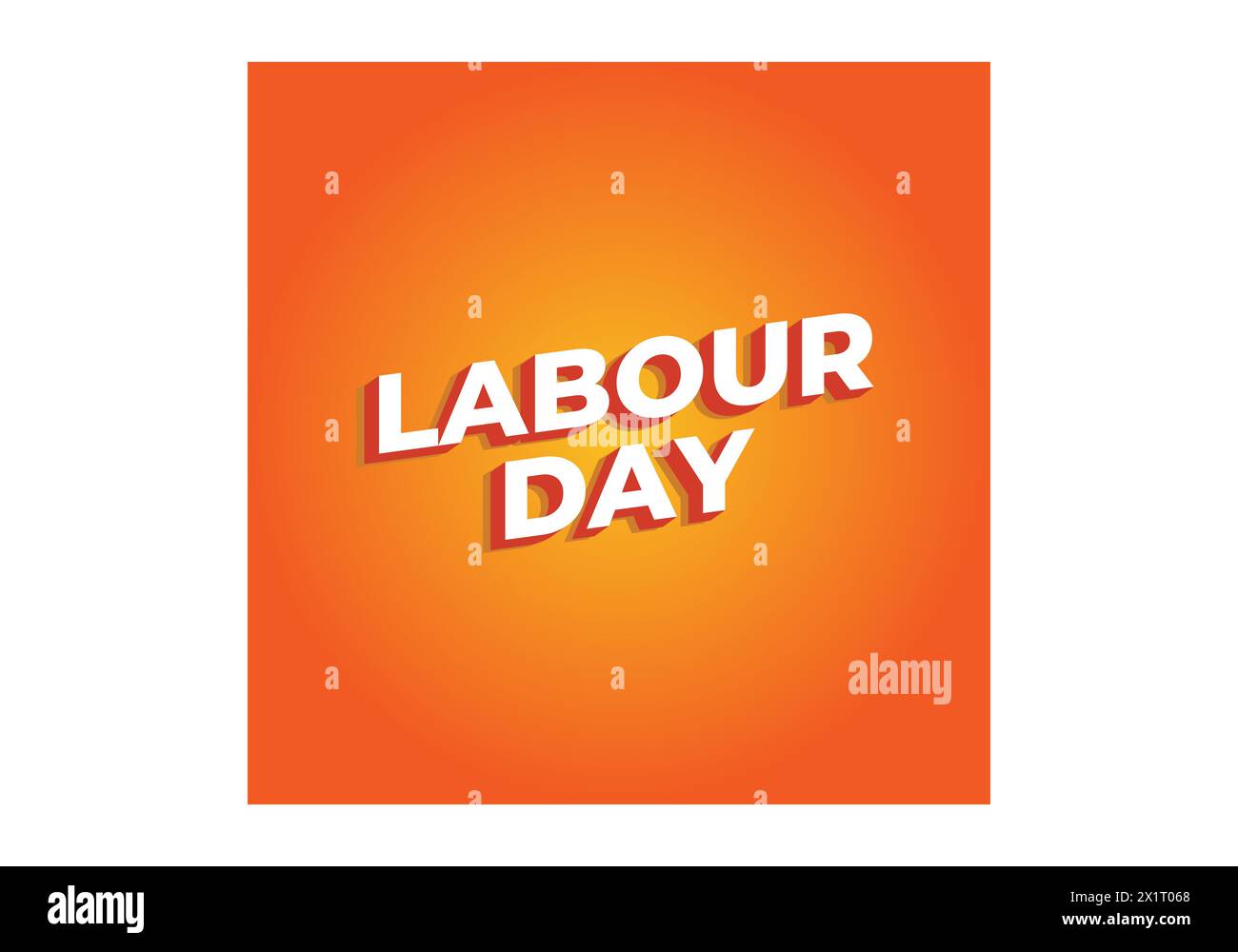 Labour day. Text effect design in eye catching colors and 3D look Stock ...