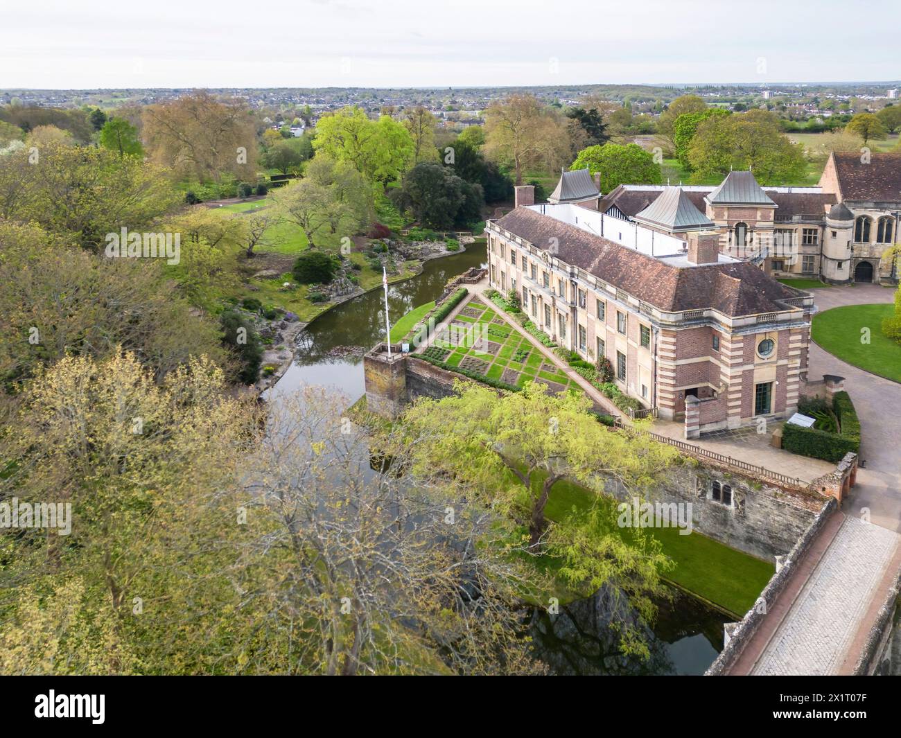 aerial view of eltham palace is an old royal residence dating from 1305 ...