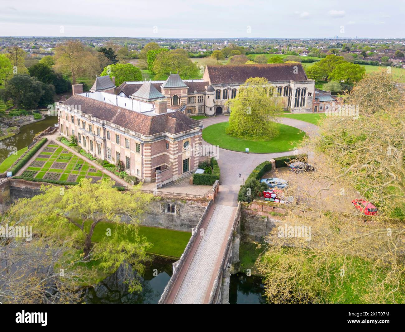 aerial view of eltham palace is an old royal residence dating from 1305 ...