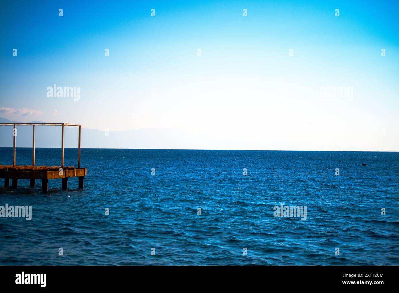 Discover the allure of a weathered, rusty dock standing resilient ...