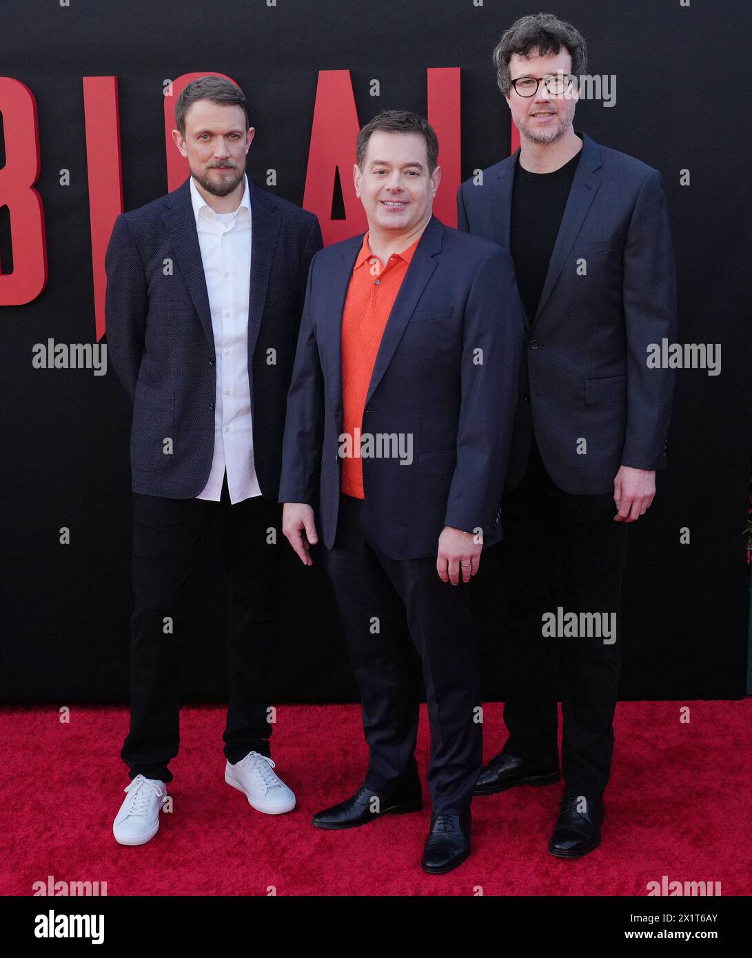 Los Angeles, USA. 17th Apr, 2024. (L-R) Matt Bettinelli-Olpin, Chad ...