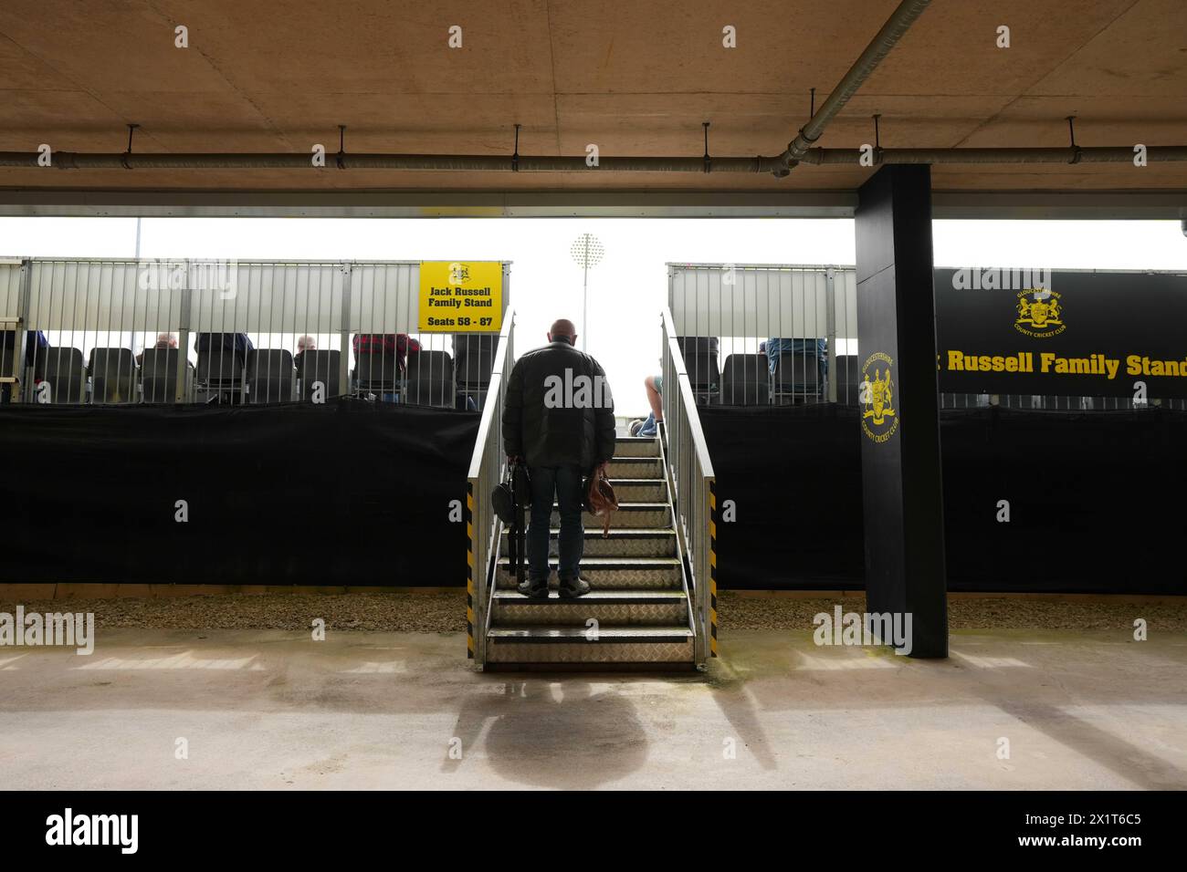 Bristol, UK, 12 April 2024. A general view during the Vitality County ...