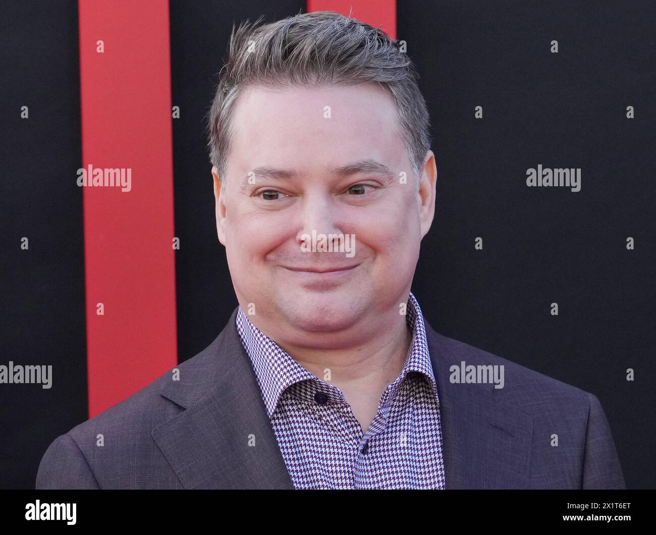Los Angeles, USA. 17th Apr, 2024. Guy Busick arrives at the Universal ...
