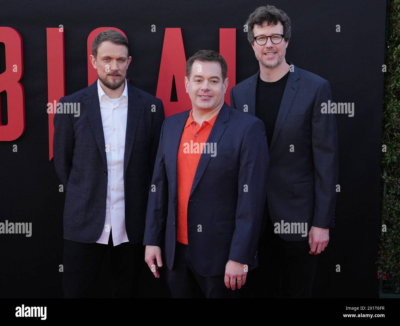 Los Angeles, USA. 17th Apr, 2024. (L-R) Matt Bettinelli-Olpin, Chad ...