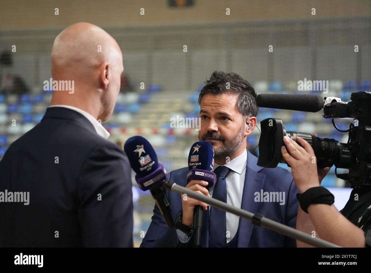 Cesson Sevigne, France. 17th Apr, 2024. Thierry Omeyer and Thomas Ferro ...