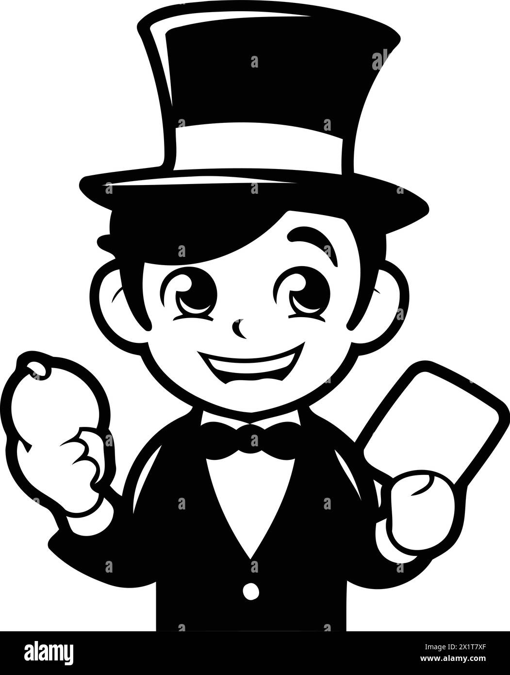 Cartoon illustration man playing cards hi-res stock photography and ...