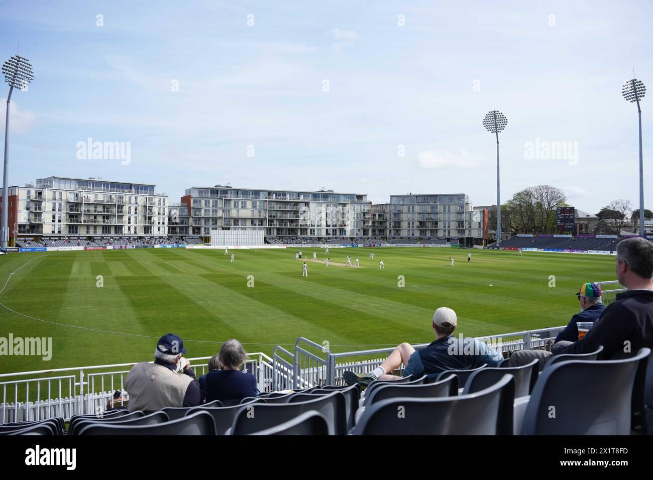 Bristol, UK, 13 April 2024. A general view during Vitality County ...