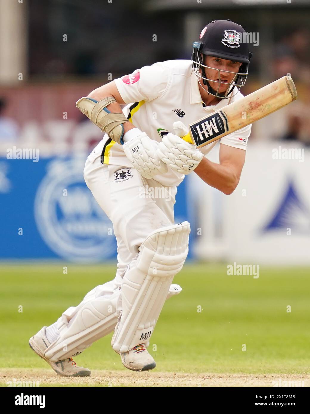 Bristol, UK, 13 April 2024. Gloucestershire's James Bracey bats during ...