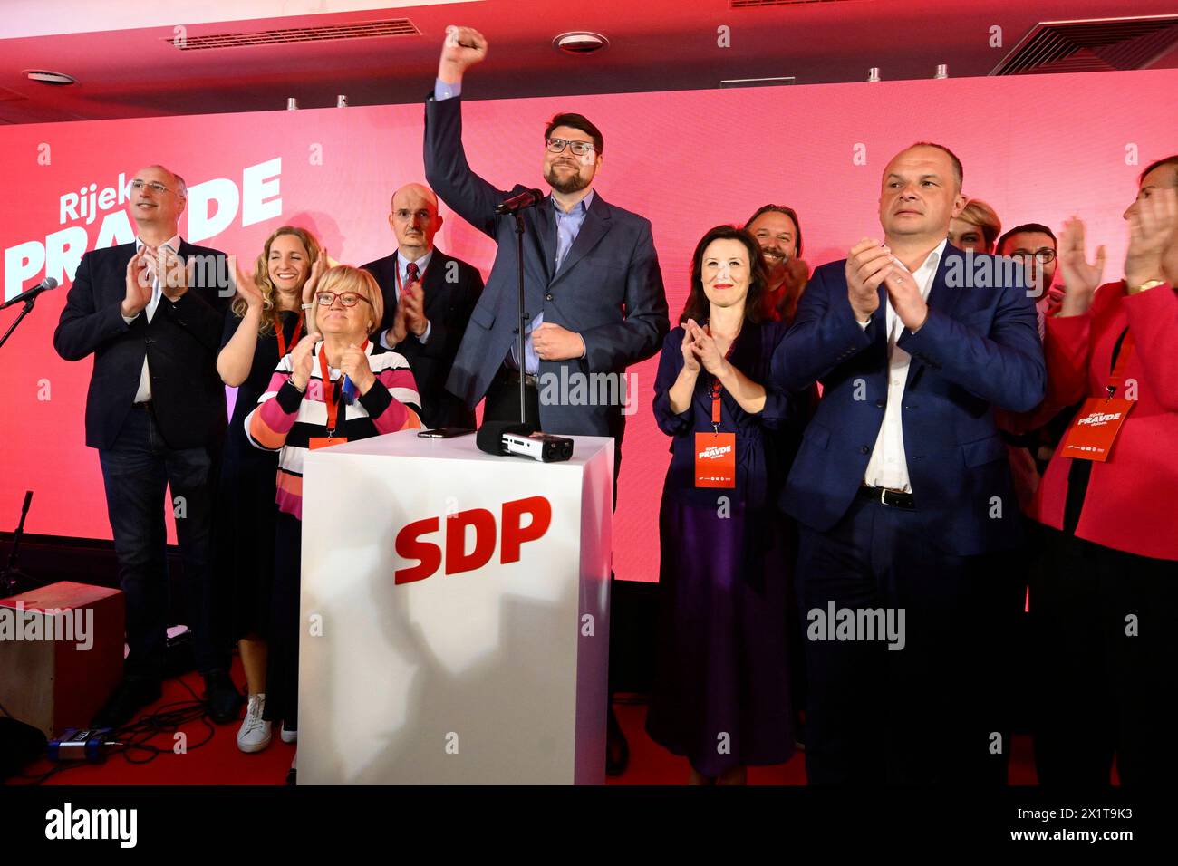 Cropix, Zagreb, 170424. Parliamentary elections in 2024. Election night ...