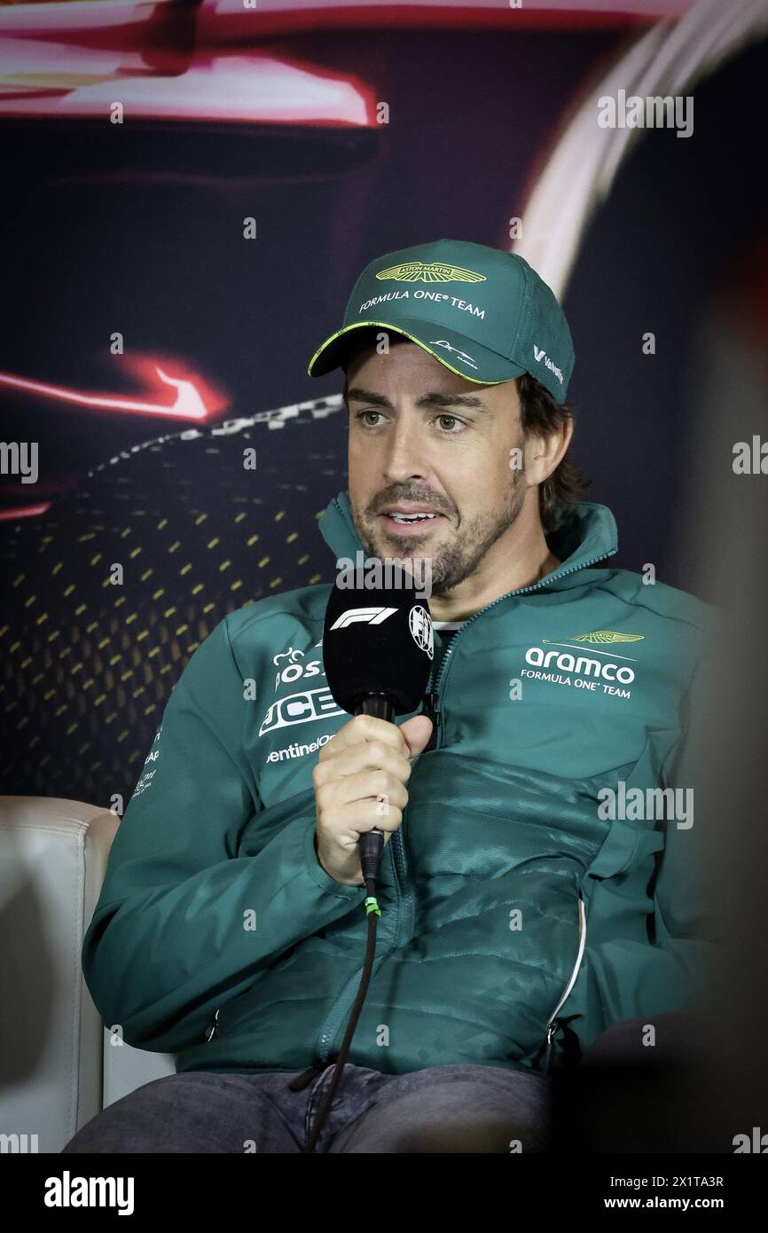 press conference ALONSO Fernando (spa), Aston Martin F1 Team AMR24, portrait during the Formula ...