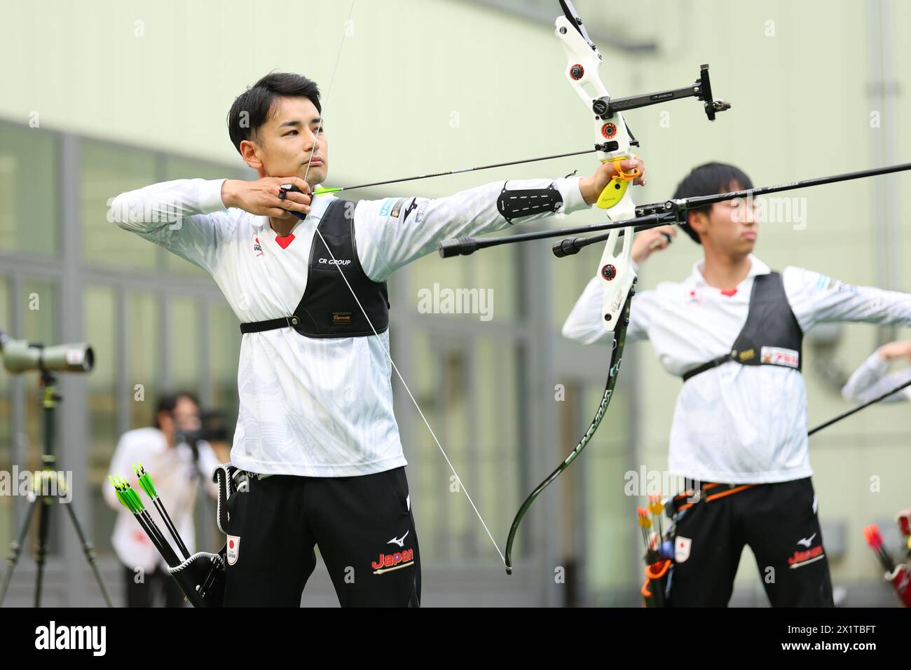 Ajinomoto National Training Center Archery Field, Tokyo, Japan. 18th Apr, 2024. Junya Nakanishi ...