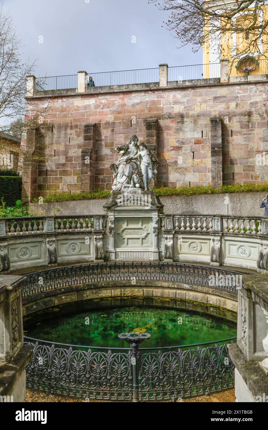 Historische Donauquelle, Donaueschingen, Baden-Württemberg, Deutschland ...