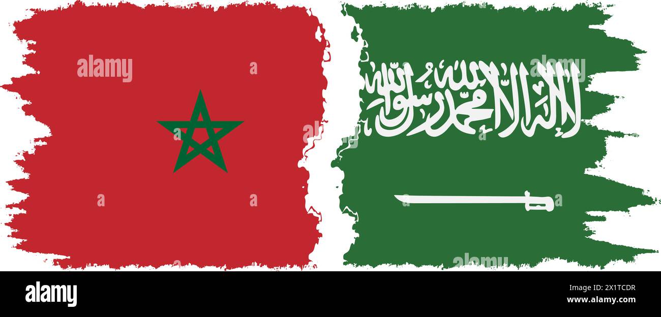 Morocco saudi arabia flag hi-res stock photography and images - Alamy