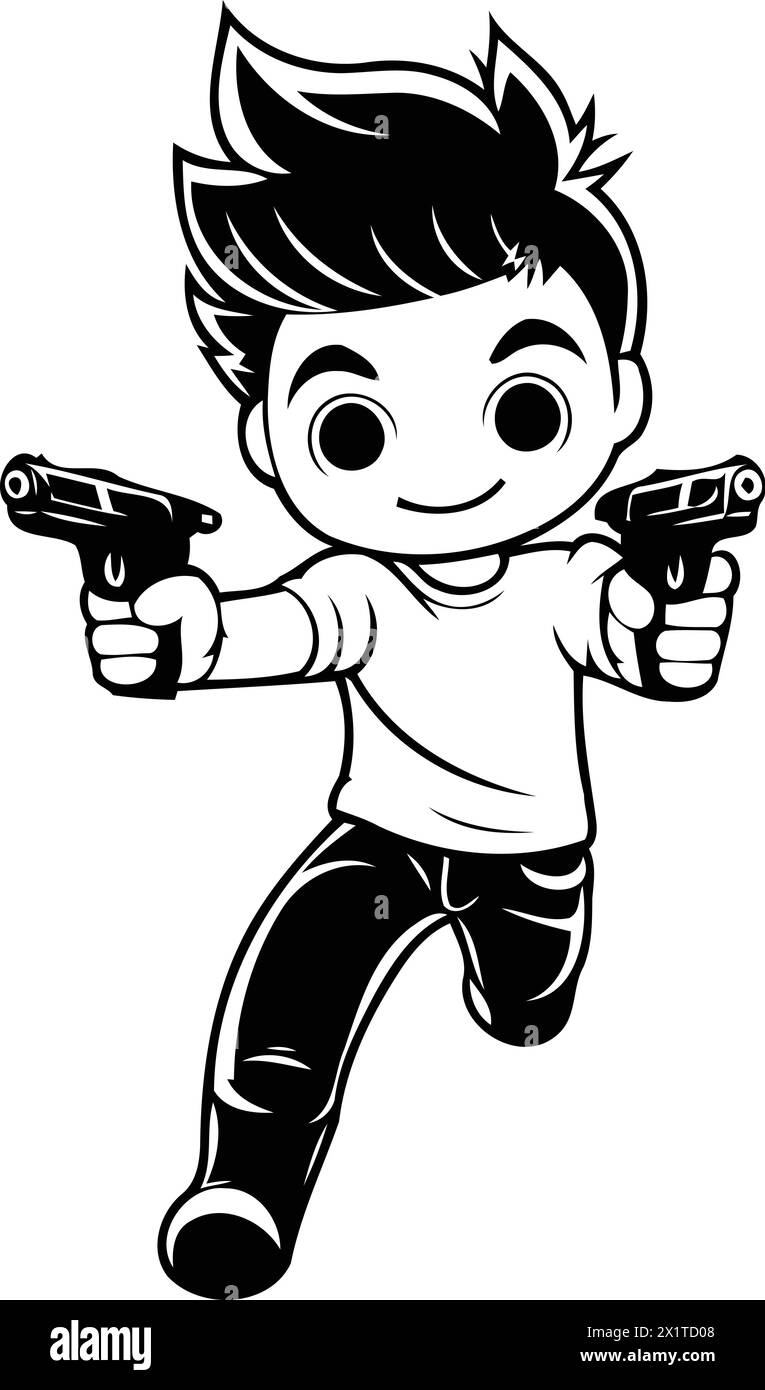 Young gun Stock Vector Images - Alamy