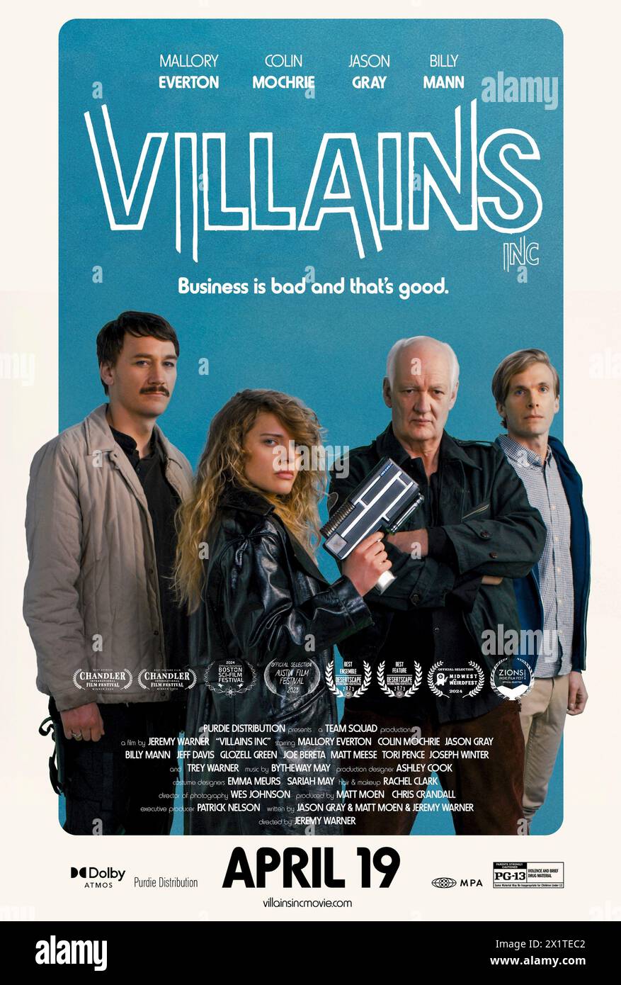 Villains Inc (2024) directed by Jeremy Warner and starring Mallory ...